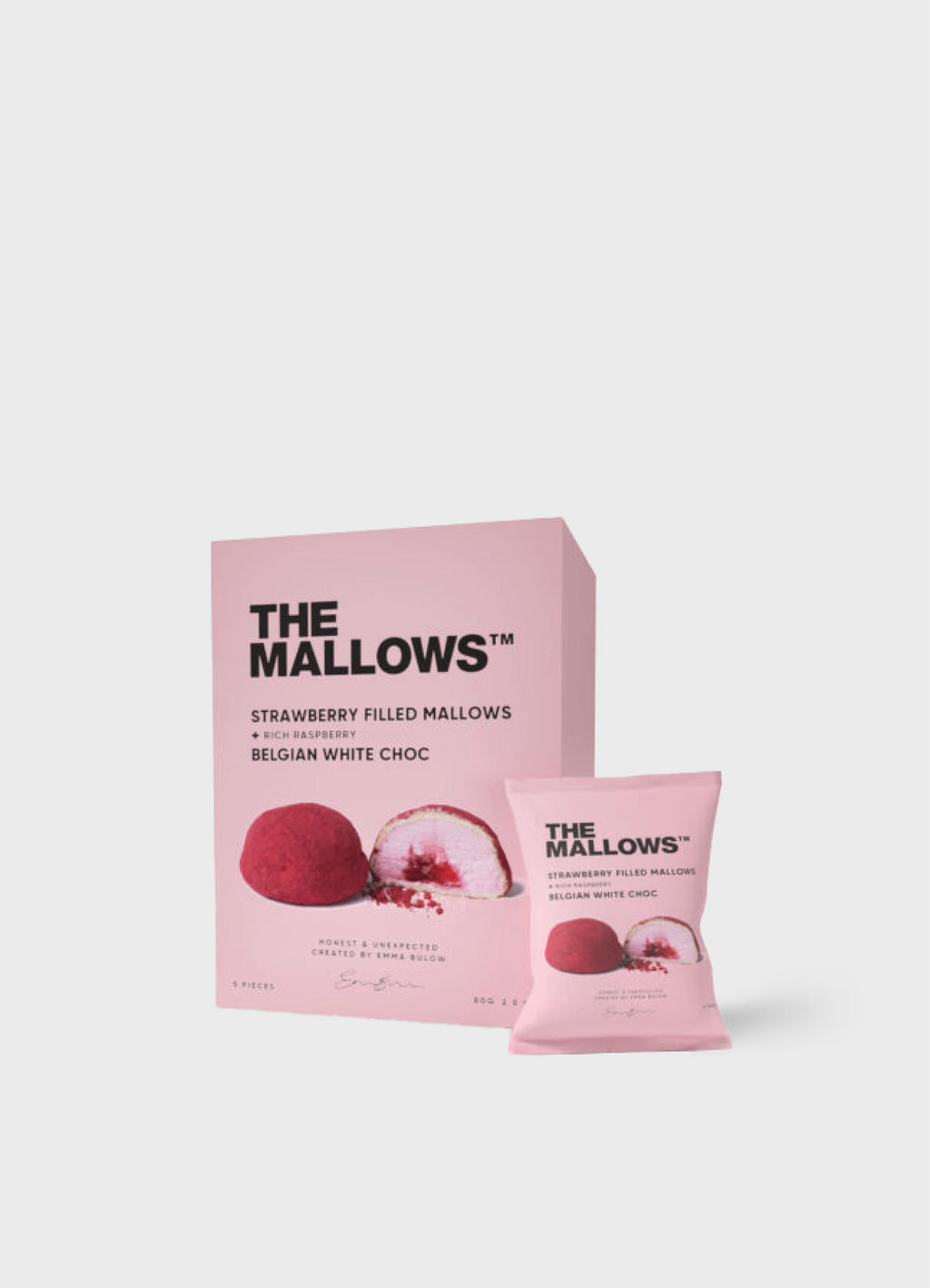 Strawberry Filled Mallows + Rich Raspberry & Belgian White Chocolate ...